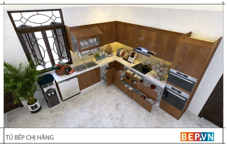 50+ Mẫu tủ bếp gỗ công nghiệp hiện đại, nhiều phong cách