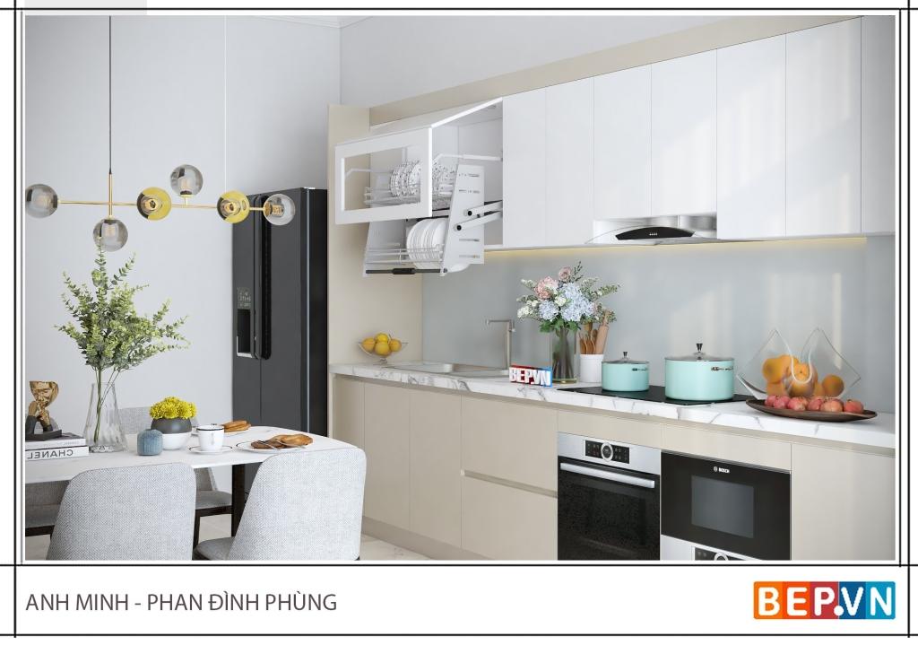 Tủ bếp Acrylic đẹp - Gia đình anh Minh (Phan Đình Phùng) - Bep.vn - Tủ ...